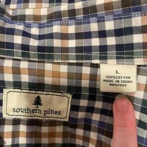 Southern Pines | Shirts | Southern Pines Mens Checked Button Down Shirt ...